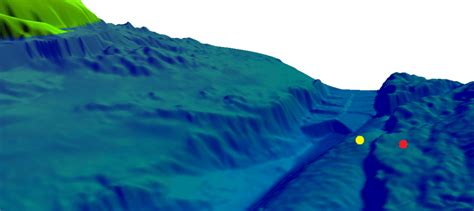 Detailed View Of Seabed Bathymetry At The Measurement Locations