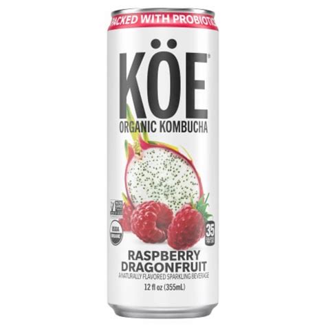 Koe Kombucha Dragonfruit Raspberry 12 Pk 12 Fl Oz Frys Food Stores