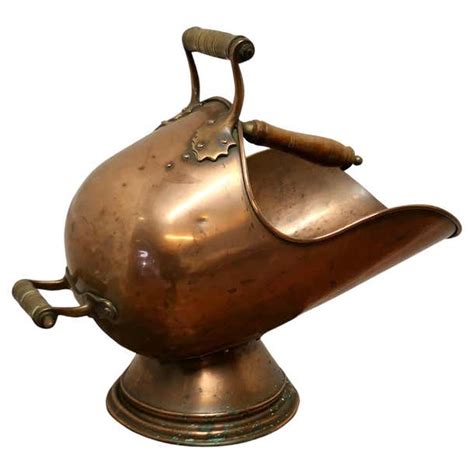 Victorian Copper Helmet Coal Scuttle For Sale At 1stdibs