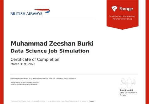 datascience britishairways forage machinelearning customerinsights… muhammad zeeshan
