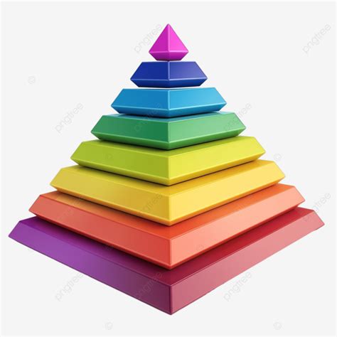 컬러 피라미드 다이어그램 사업 3d 교육 Png 일러스트 및 이미지 에 대한 무료 다운로드 Pngtree