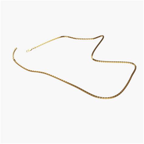 Gold Box Chain Rigged For Maya 3d Model 19 Ma Free3d