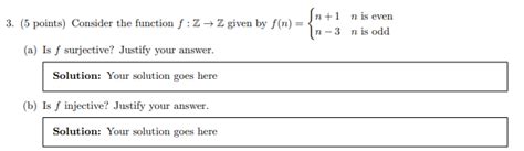 Solved Points Consider The Function F ZZ Given By Chegg