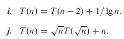 Solved More Recurrence Examples Give Asymptotic Upper Chegg