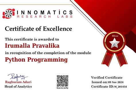 Pravalika Irumalla On Linkedin Python Datascience Certification