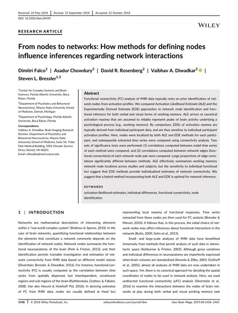 From Nodes To Networks How Methods For Defining Nodes Influence