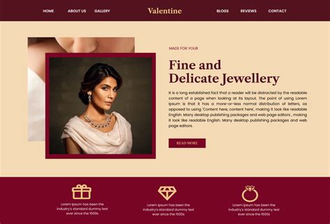 Jewellery Store Website Design Inspiration | Figma