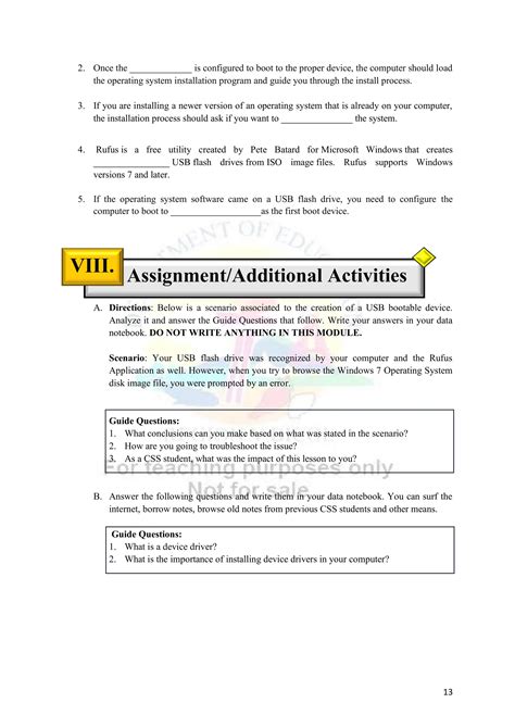 css g11 module 6 q1 computer systems servicing for grade 12 pdf