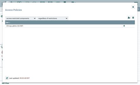 restricted components in versioned flows apache n cloudera