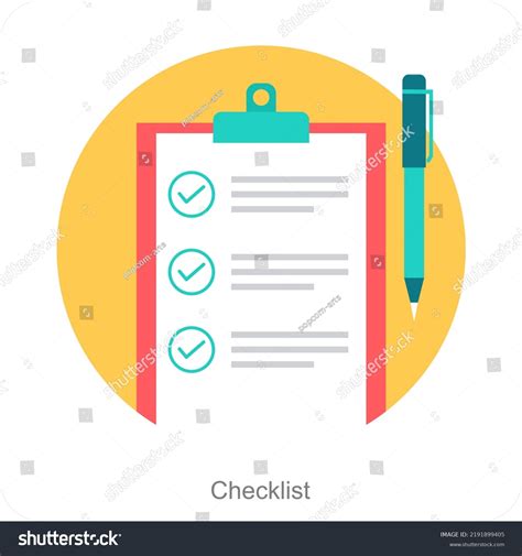 Checklist Checked Icon Concept Stock Vector Royalty Free Shutterstock