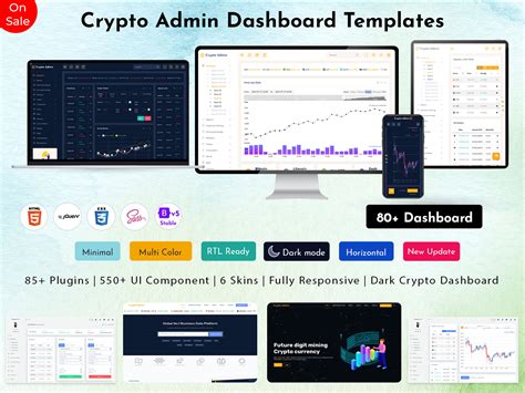 bitcoin cryptocurrency template fully responsive dashboard ui kit