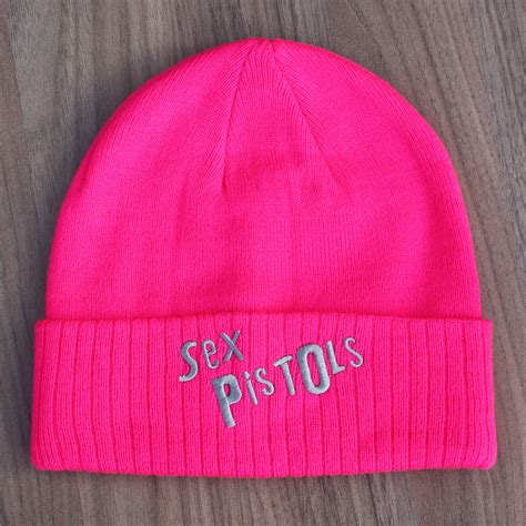 Sex Pistols Logo Fluorescent Pink Beanie Todestrieb