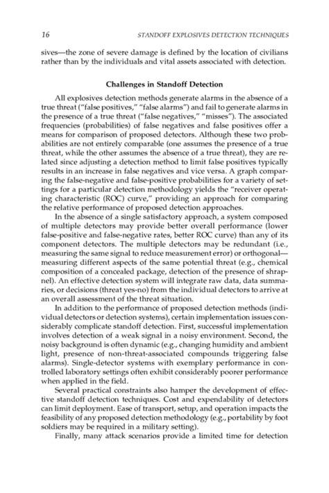 1 Introduction Existing And Potential Standoff Explosives Detection Techniques The National