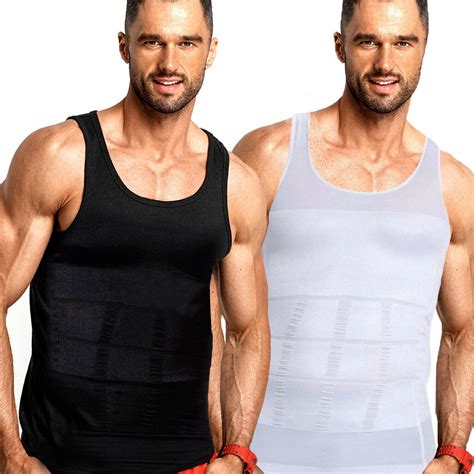 Mens Athletic Slimming Compression Tank Top