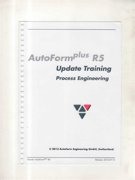 Autoform Update Training Pdf