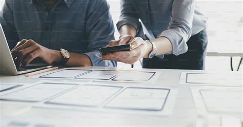 Programmer And Ux Ui Designer Working In A Software Development And