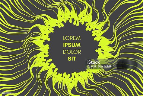 곡선은 중심을 가리키기 위해 안쪽으로 스윕됩니다 표지 디자인 템플릿 방사형 선 배경입니다 복사 공간이 있는 벡터 그림입니다 카드