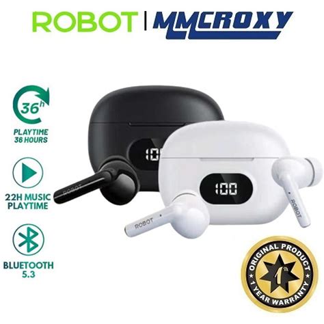 Jual Robot T70 Airbuds Tws Bluetooth 5 3 Earphone Deep Bass Led Shopee Indonesia