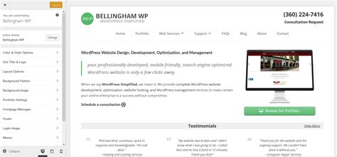 Learn About Wordpress Appearance Options Web Services Bellingham Wp Bellingham Wa