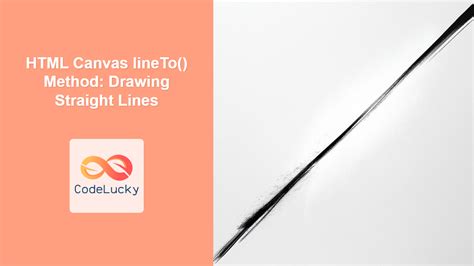 Html Canvas Lineto Method Drawing Straight Lines Codelucky