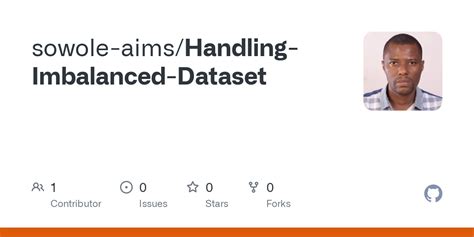 GitHub Sowole Aims Handling Imbalanced Dataset