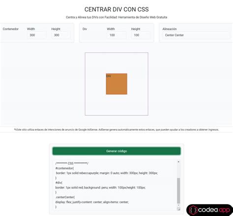 cómo centrar un div con css html css