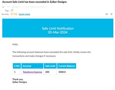 function 44 notify admin users when expense accounts exceed the safe