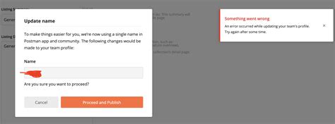 Publish Collection Something Went Wrong Help Hub Postman Community