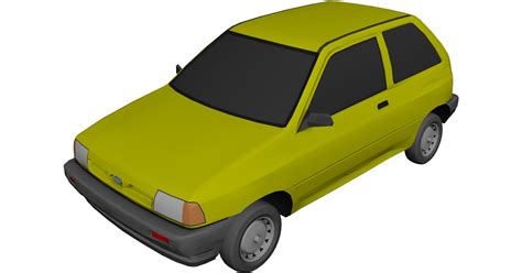 Ford Festiva 3d Model 1987 3d Cad Browser