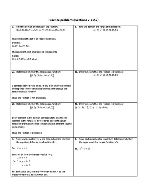 Practice Problems Section 21 27 Pdf Maxima And Minima Function Mathematics