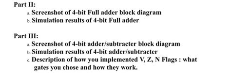 solved can you help me do part ii and part iii on quartus