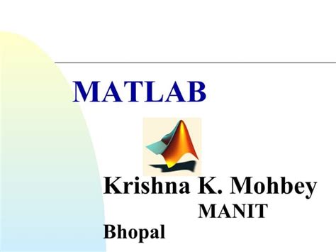 Basic Operators In Matlab Pptx