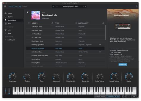 Modern Lab For Arturia Analog Lab Reverb Machine