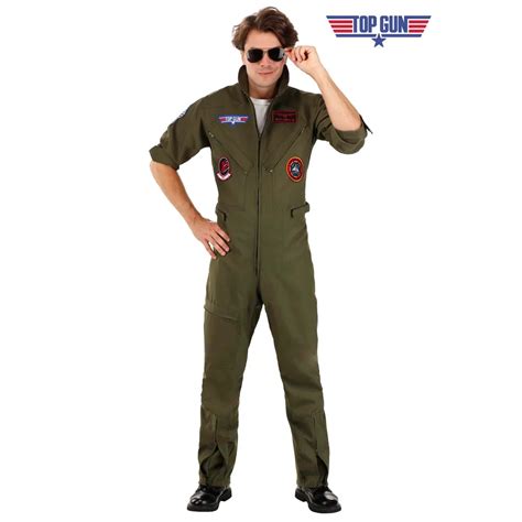 Top Gun Premium Flight Suit Costume For Men