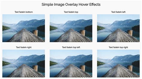 Simple Image Overlay Hover Effects In Bootstrap