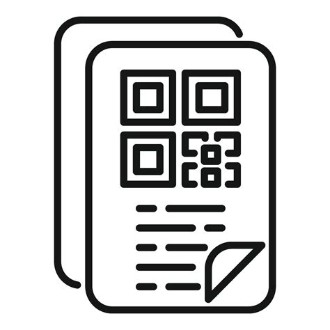 App Cell Paper Code Icon Outline Vector Scanner Cellular 38949751