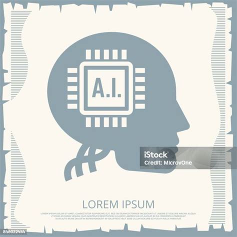 인간의 머리에 마이크로칩 사이보그 레트로 포스터 디자인 Cpu에 대한 스톡 벡터 아트 및 기타 이미지 Cpu 개념 공학 Istock