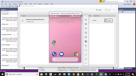 visual studio - Android Emulator not working when opening programs in VS - Stack Overflow