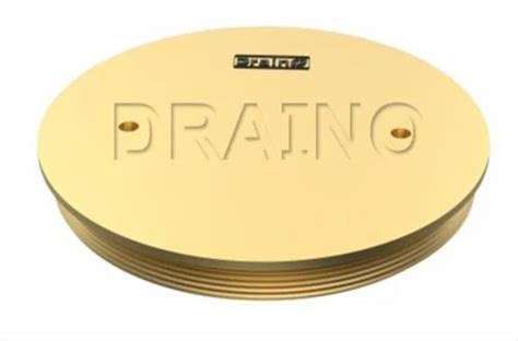 Round Brass Floor Cleanout Plug For Pipe Fitting Diameter 3 Mm At