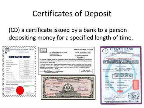 Ppt Certificates Of Deposit Powerpoint Presentation Free Download Id 2744462
