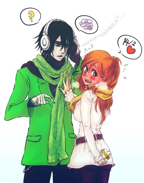 Inoue Orihime And Ulquiorra Cifer Bleach Drawn By Rusky Danbooru