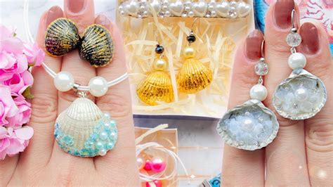Красивые Серьги с РАКУШКАМИ СВОИМИ РУКАМИ Youtube