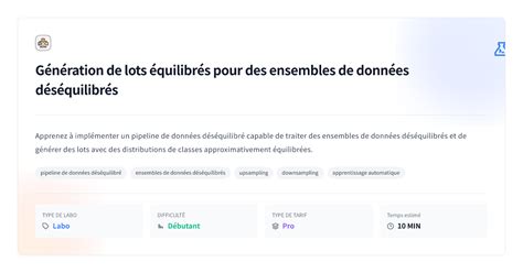 Implémenter Un Pipeline De Données Déséquilibré Apprentissage Automatique Labex