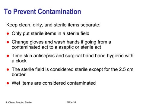 Aseptic Technique Ppt Ppt