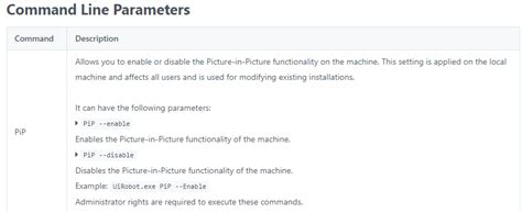 URGENT Unable To Enable PiP Using Documented Instructions Robot UiPath Community Forum