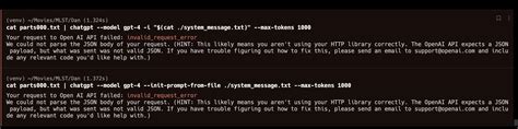 init prompt error · issue 45 · 0xacx chatgpt shell cli · github