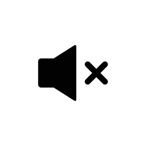 Speaker Simple Flat Icon Vector Illustration Mute Speaker Icon Vector