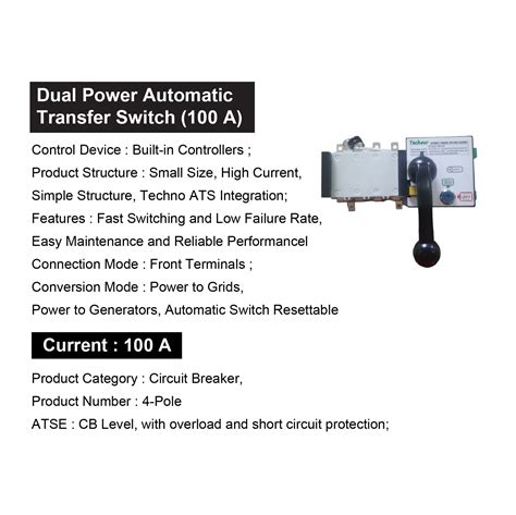 Automatic Transfer Switches100a Techno Meters And Electronics