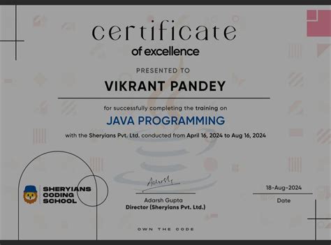 Vikrant Pandey On Linkedin Java Coding Continuouslearning