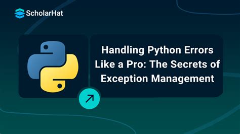 exception handling in python try and except statement